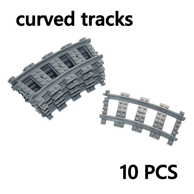 Track Crossing Switch Forked Rail for Lego Kit Train Building Blocks ...
