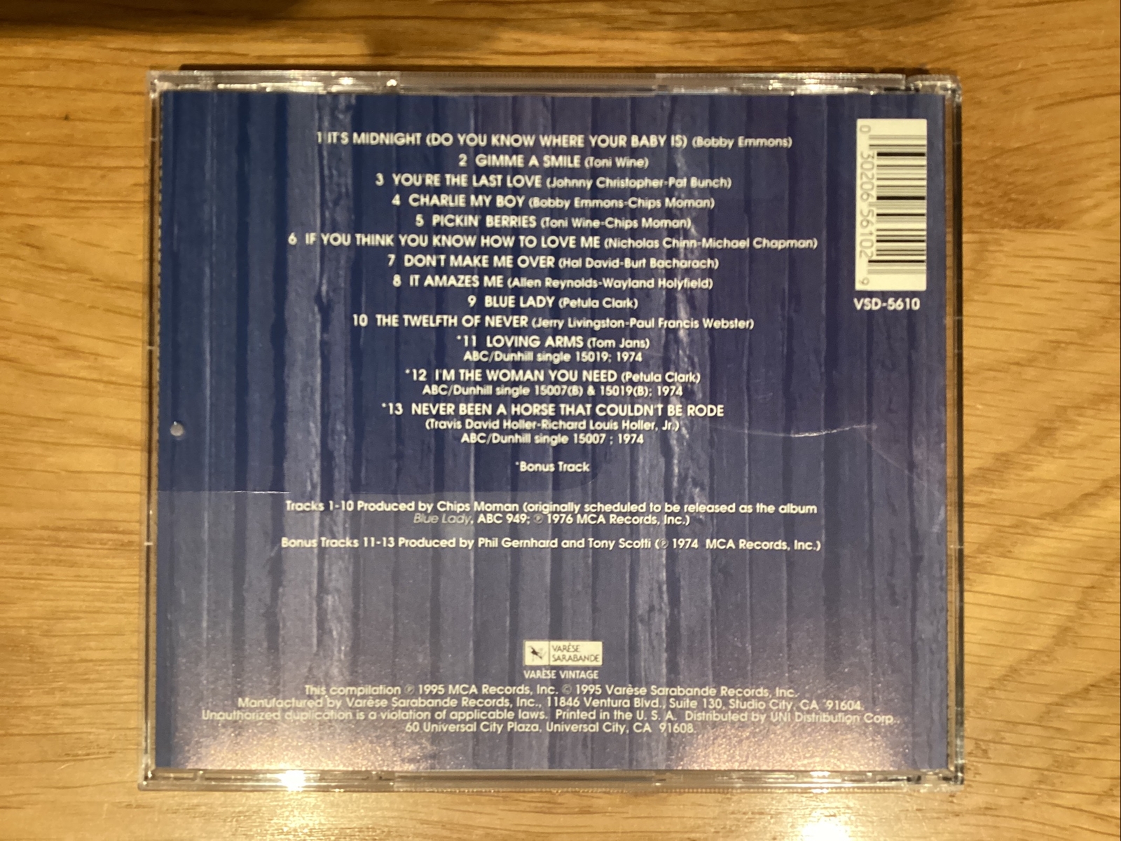 Petula+Clark+Blue+Lady+The+Nashville+Sessions+CD+Var%C3%A8se+Sarabande+ ...