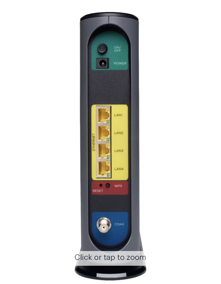 Motorola - MG7700 24x8 DOCSIS 3.0 Cable Modem + AC1900 Router - Black ...