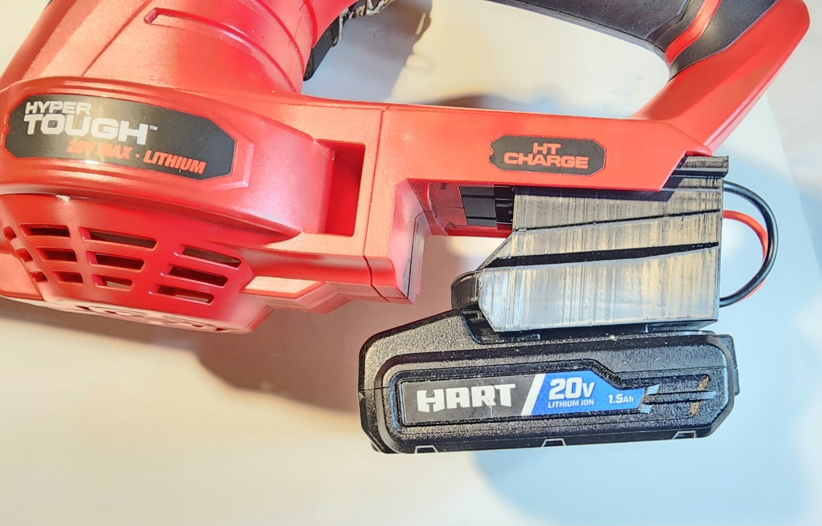 HyperTough Tool Adapter to Hart 20V Li-ion Battery Two Conductor Tools ...