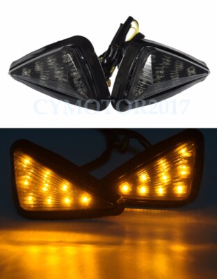 12v Triangle Flush LED Motorcycle Turn Signals Blinkers Indicator ...
