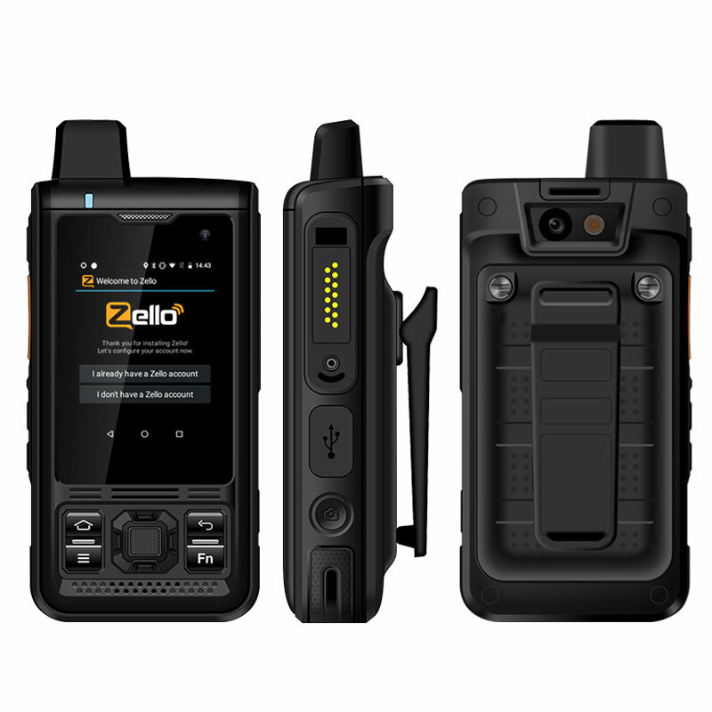 4G LTE Android 8.1 Rugged Waterproof Smartphone Zello Walkie Talkie ...