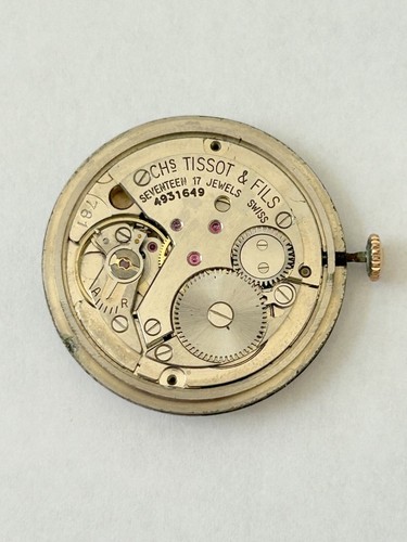 Tissot Cal 781 Watch Parts Movement Balance Fork Spring Bridge Dial 784 ...