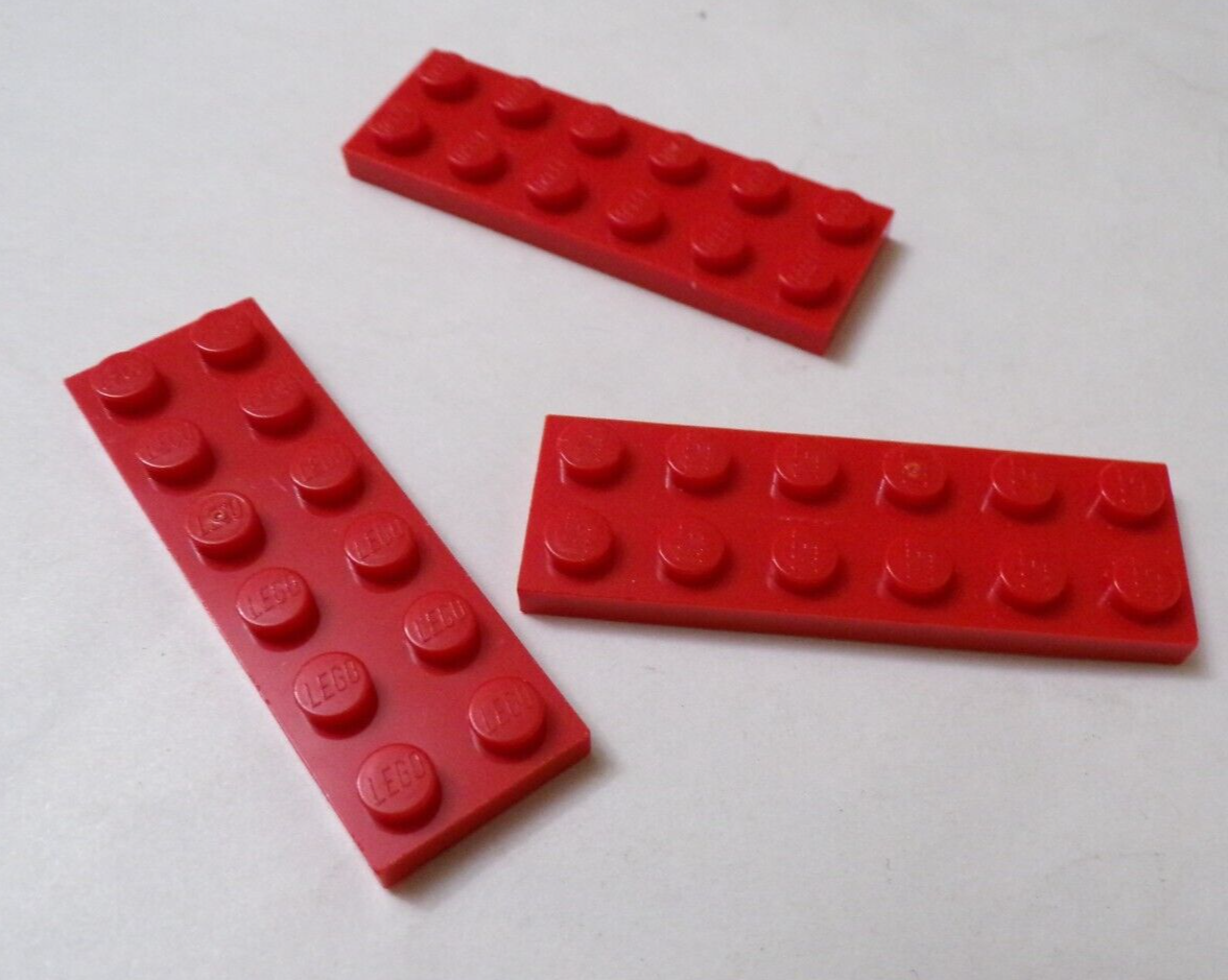 Lego x6 Red 2x6 Plate, 3795 (028-391) | eBay
