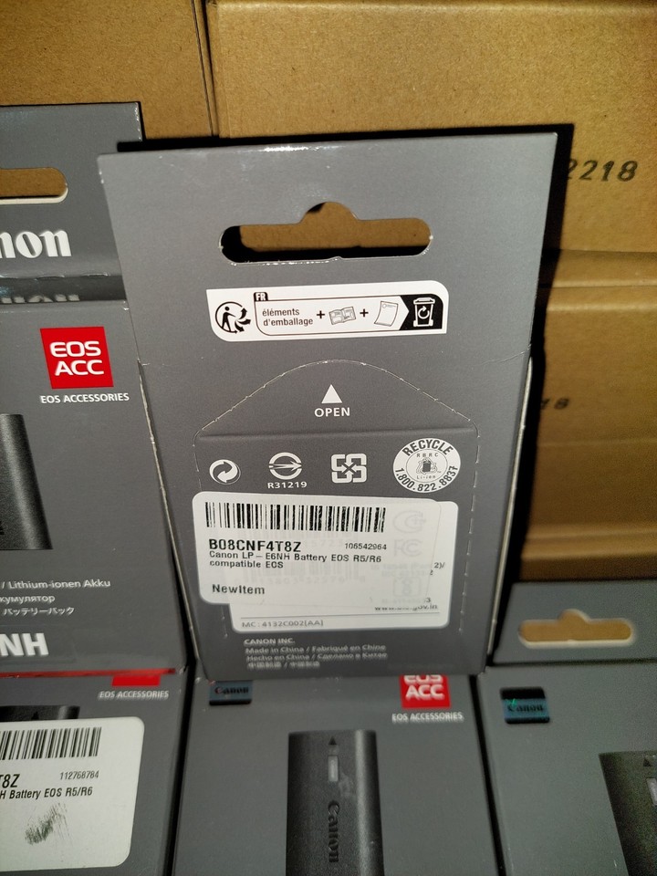 Brand New! Genuine Canon LP-E6NH 7.2V 2130mAh Lithium-Ion Battery ...