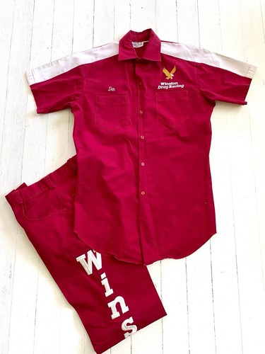 Vintage NHRA Winston Drag Racing Pit Crew “Dan” Uniform Shirt + 1 Pair ...