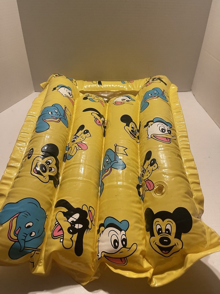 Vtg Mickey Mouse & Pals See Through Blow Up Pool Float By Ideal, Walt ...