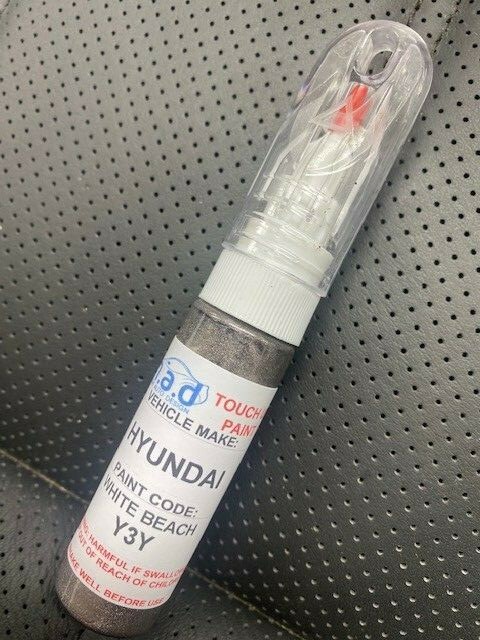 20ML HYUNDAI WHITE BEACH Y3Y TOUCH UP PEN BOTTLE BRUSH REPAIR PAINT | eBay