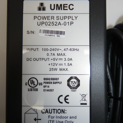 Umec AC Adapter Power Supply UP0252A-01P | eBay