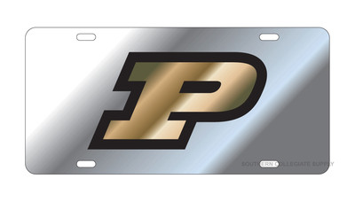 PURDUE UNIVERSITY Silver Mirrored License Plate / Car Tag | eBay