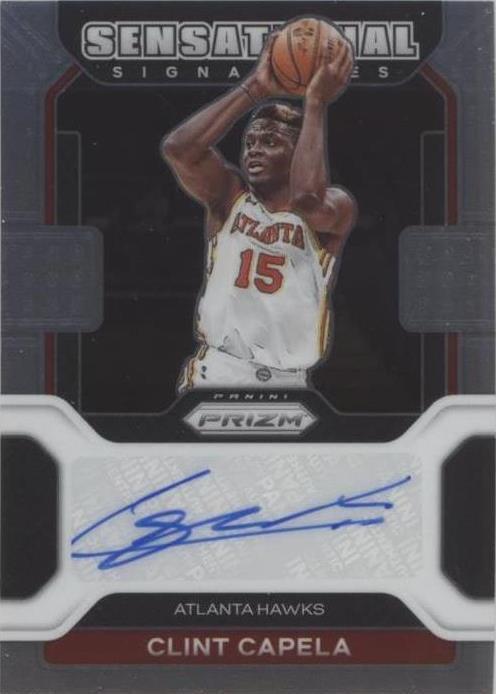 2021-22 Panini Prizm - Sensational Signatures Clint Capela #SS-CCP (AU ...
