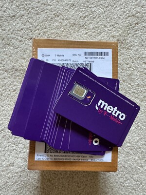 Metro By T-Mobile SIM Cards Lot of 10 Sim NEW | eBay