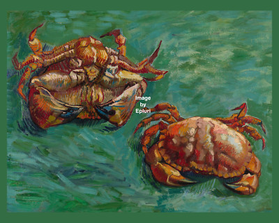 Two Crabs by Vincent Van Gogh (1889) 8x10 photographic reprint glossy ...