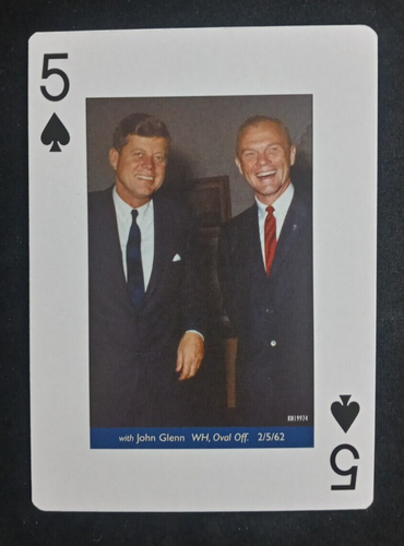 2004 JFK John F Kennedy Playing Card 5 Spades | eBay