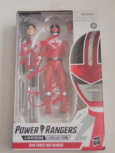 Power Rangers Lightning Collection Time Force Red Ranger Signed By ...