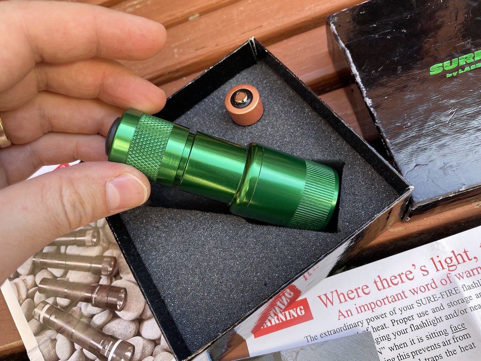 Ultra RARE! NOS Surefire 3P Flashlight Green Ano Complete Set 6p ...