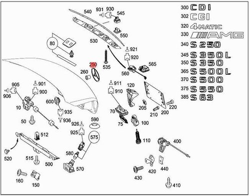 Genuine Trunk Lid Star Emblem Badge MERCEDES W221 Sedan 2217580058 | eBay