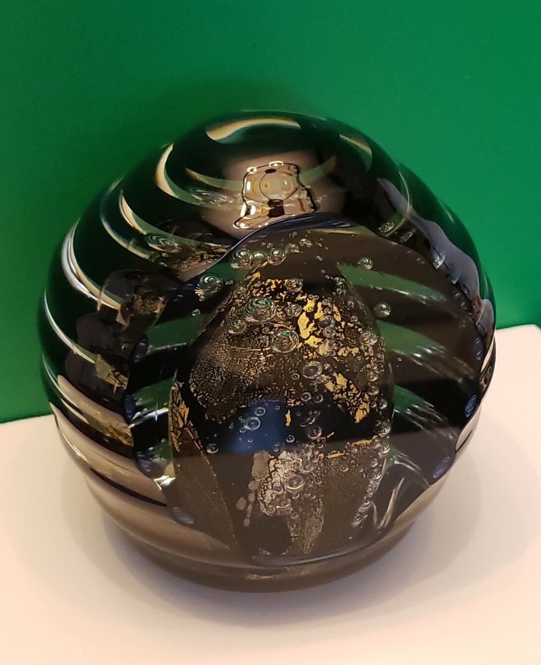 Vint Signed David Lindsay Art Glass Paperweight, Nourot Studios 2010 ...