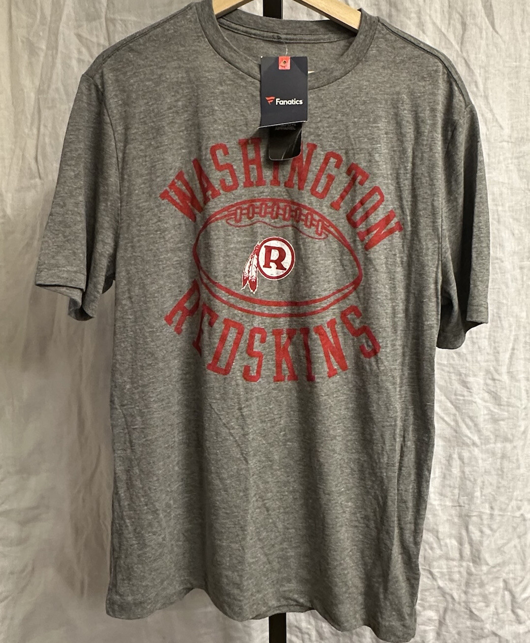 Washington Redskins Fanatics Majestic Gray T-Shirt HTTR - Men's Sz ...