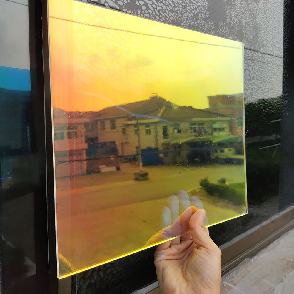Rainbow Window Film Dichroic Window Glass Tint Iridescent Glass ...