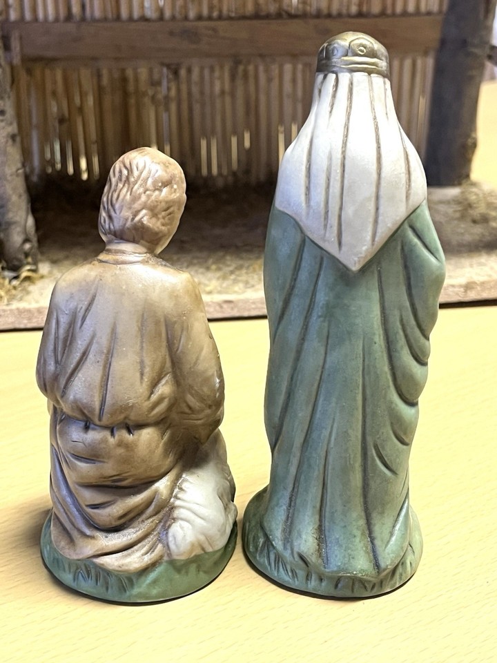 Vintage SEARS Nativity Set-Stable with 11 Figures In Original Box Circa ...