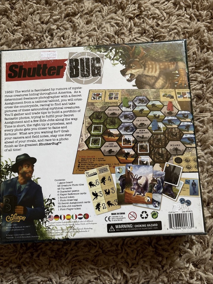 ShutterBug Board Game - 2017 Calliope Games Mike Elliott - New / Sealed | eBay