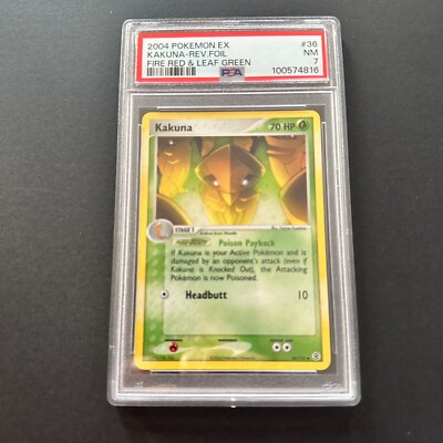 Pokemon Kakuna EX Fire Red & Leaf Green Reverse Holo #36 PSA 7 NM | eBay