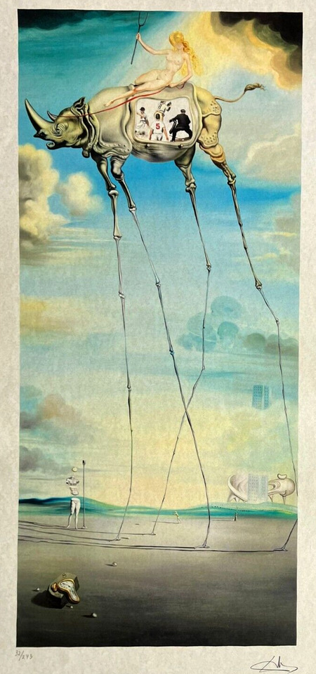 Salvador Dali, Original Signed COA Lithograph Numbered By Hand Dalì ...