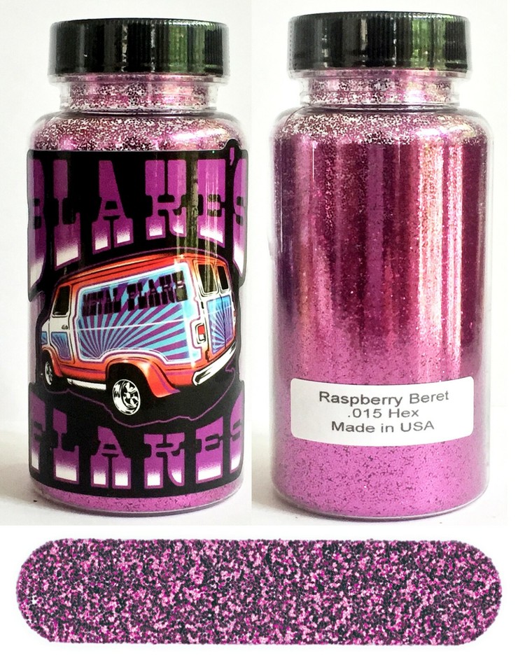 Blake's Flakes Metal Flake .015 Raspberry Beret Dusty Rose Pink Hot Rod ...