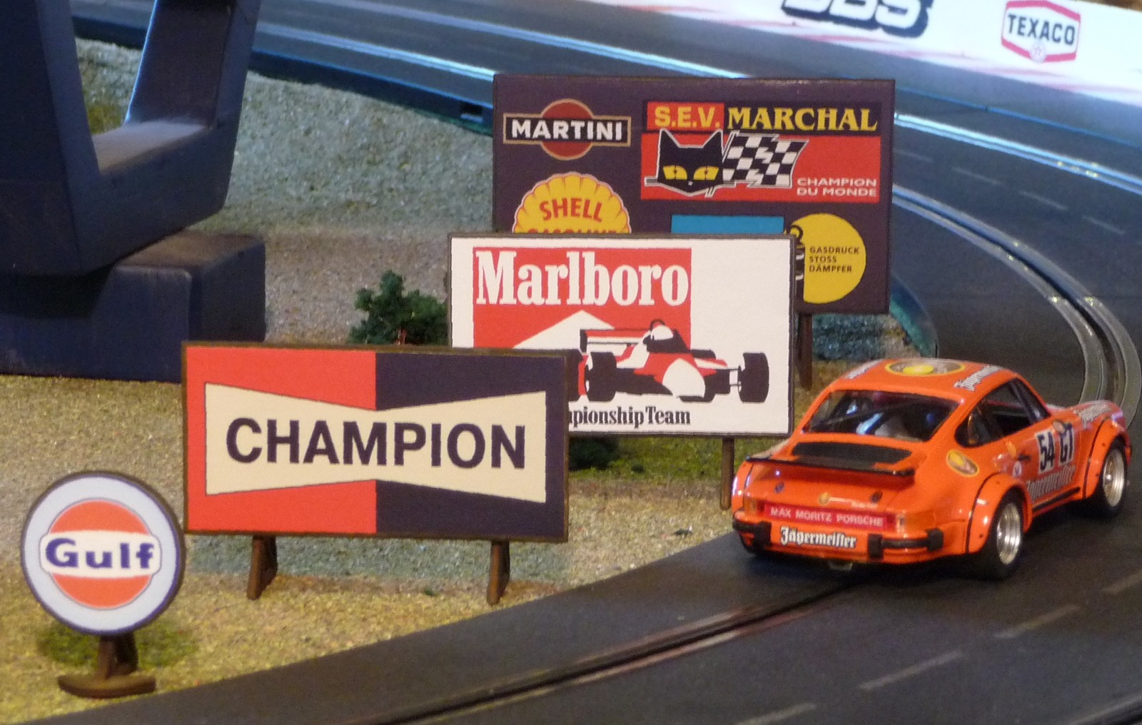 Slotcar WERBETAFEL 4er SET in 1:32 für Carrera UNIVERSAL/DIGITAL TOP ...