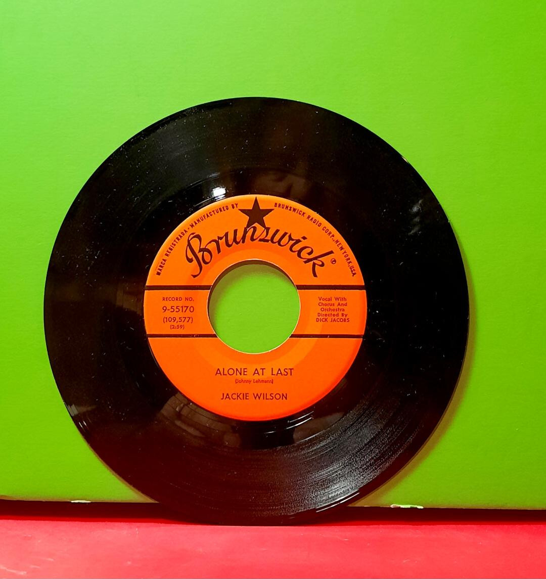 JACKIE WILSON ALONE AT LAST SOUL R&B 45 RPM RECORD PICTURE SLEEVE | eBay
