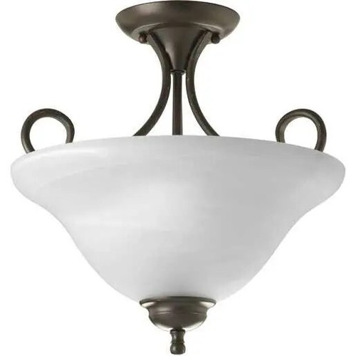 Progress Lightning Melon 13 Inch 2 Light Semi Flush | eBay
