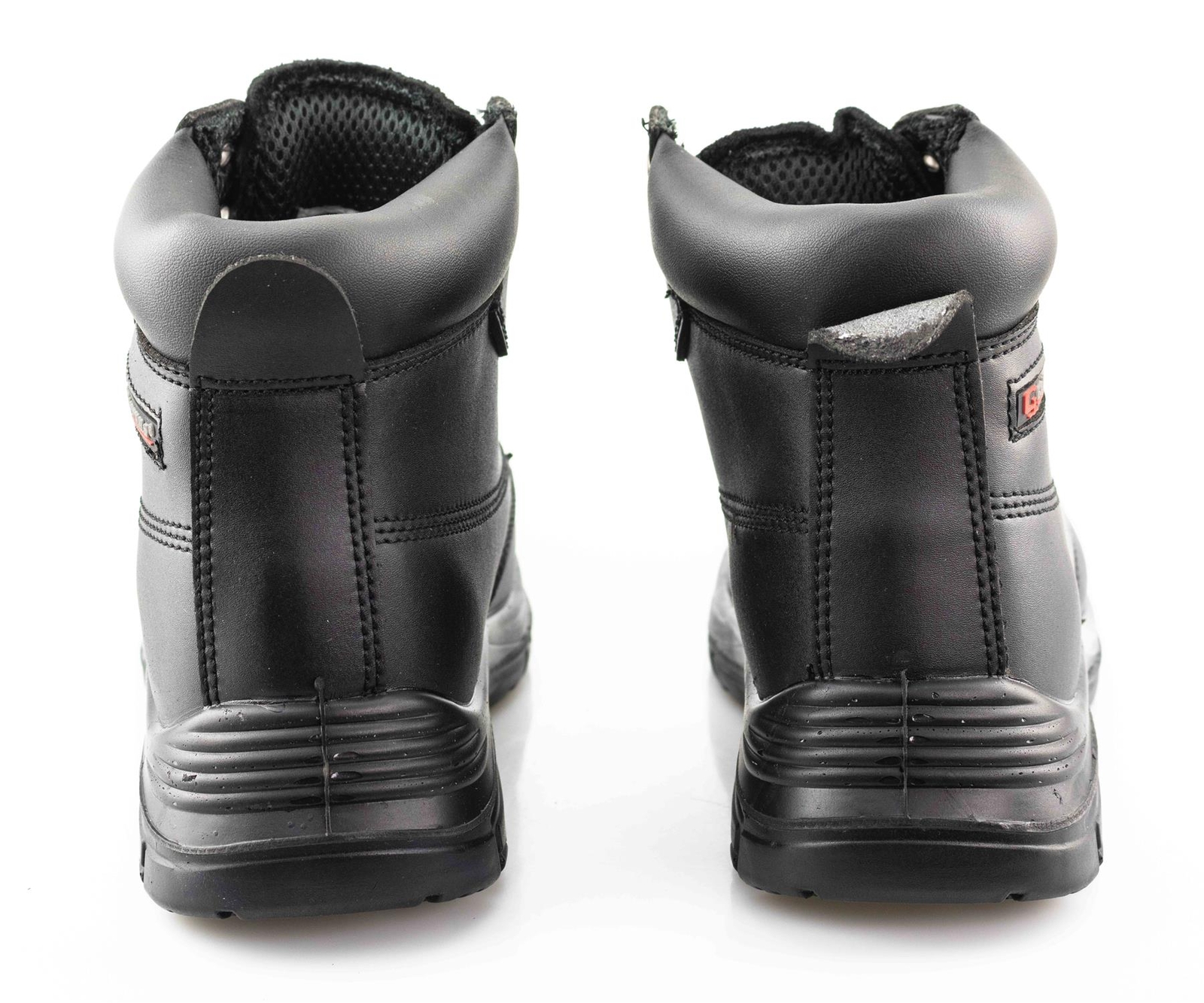 Mens Leather Safety Steel Toe Cap Wide Fit Lace Up Ankle Work Boots ...