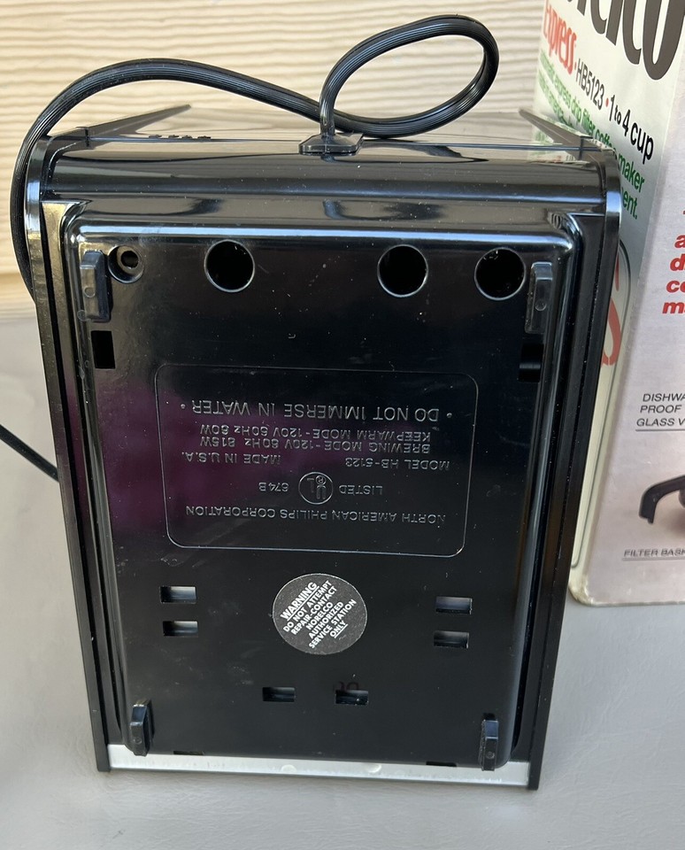 NIB Vintage MCM Norelco Express HB 5123 1-4 Cup Automatic Drip Coffee ...