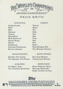 2021 Topps Allen & Ginter #294 Pavin Smith Arizona Diamondbacks ...