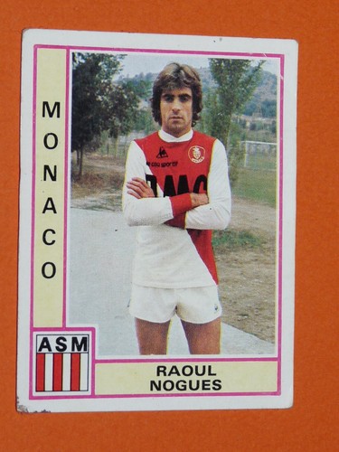 #187 RAOUL NOGUES AS MONACO PANINI FOOTBALL 80 FRANCE 1979-1980 | eBay