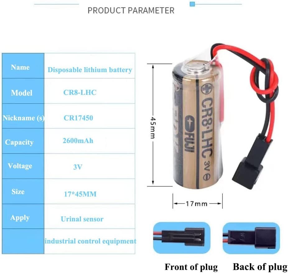 50X FDK FUJI CR8.LHC 17430 TOTO THP3053 Back Up Battery FUJI CR8LHC For ...