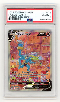 Machamp V 2022 Pokemon SWSH Astral Radiance #172 Full Art PSA 10 | eBay