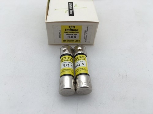 (Qty = 1) FLQ5 – Littelfuse, 5 Amp 500vac, Slow Blow, Midget Fuse ...