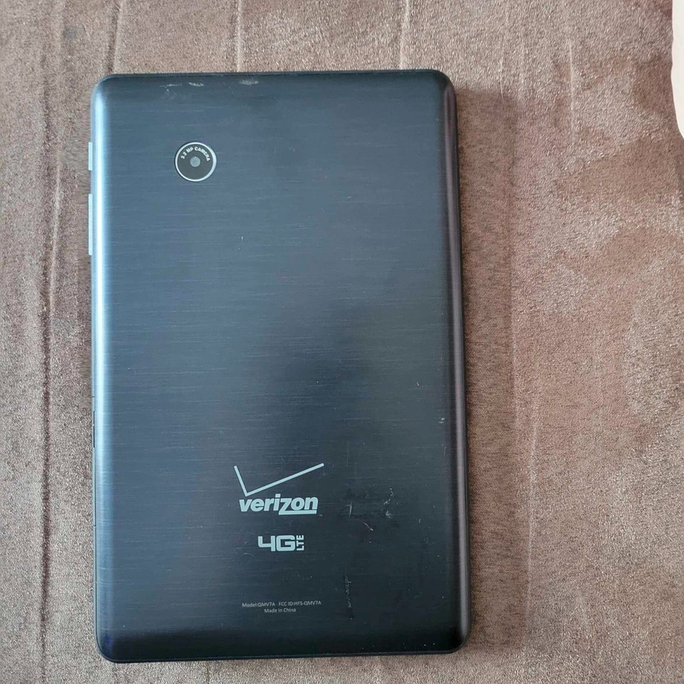 Verizon Ellipsis 7 QMV7A Black Quad Core WiFi 7" Android Tablet ...