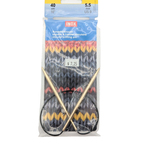 Prym Metal Circular Knitting Needles Size US9/5.5mm 16" 40cm Knit Pin ...