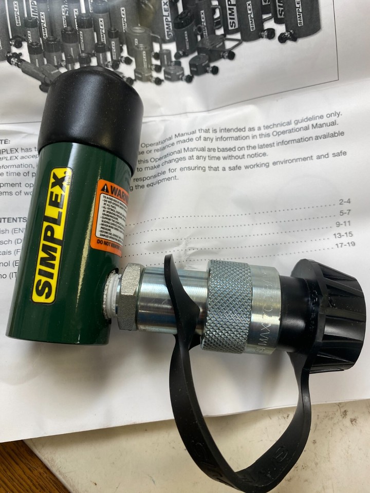 NEW R51 SIMPLEX, 5 TON 1.13" STROKE S/A SPRING RETURN CYLINDER | eBay