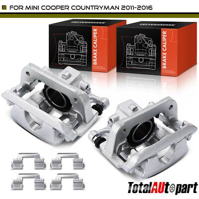 2x Brake Caliper w/ Bracket for Mini Cooper Countryman 2011-2016 Front ...