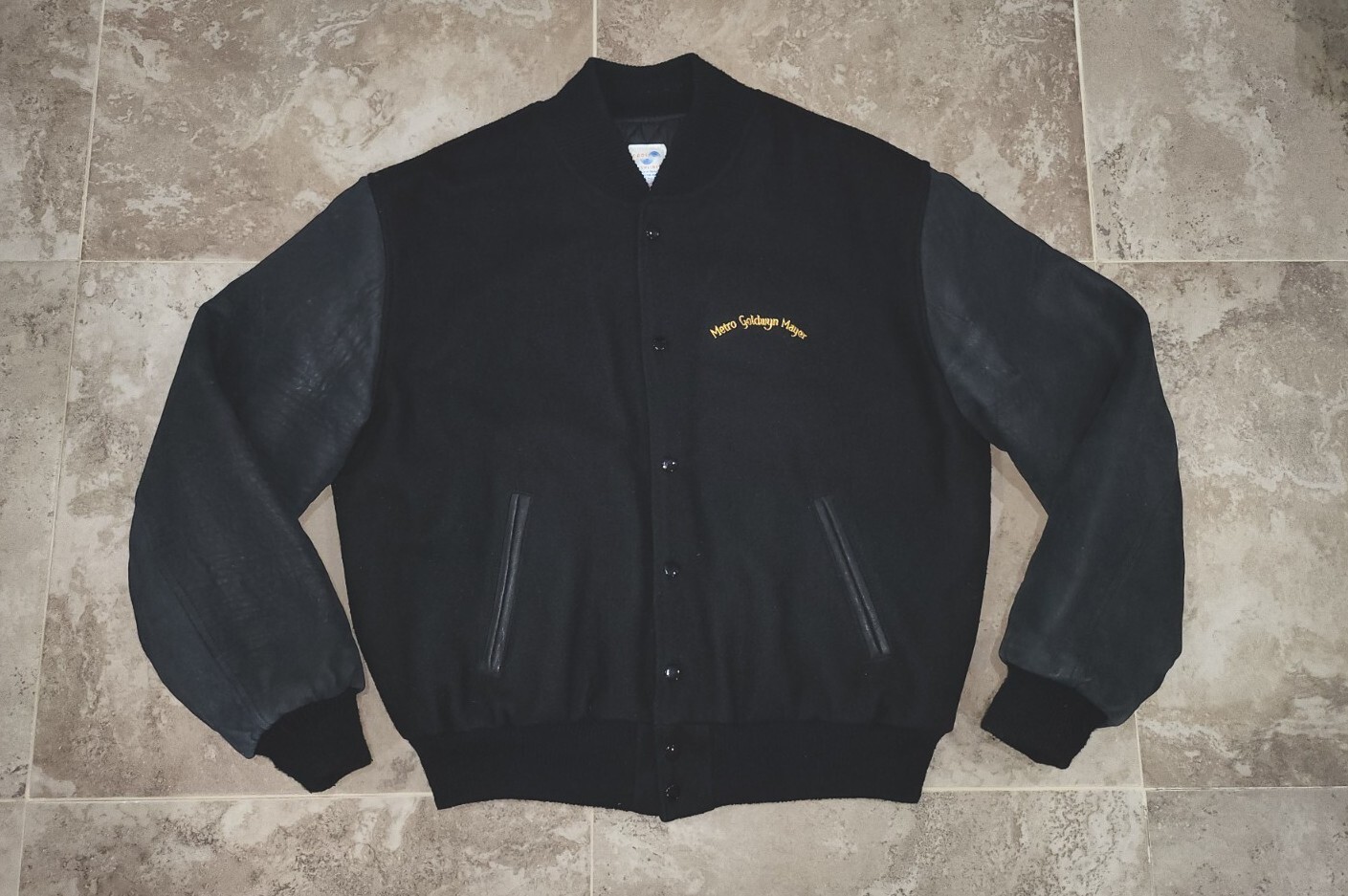 VINTAGE MGM METRO GOLDWYN MAYER BOMBER VARSITY JACKET… - Gem