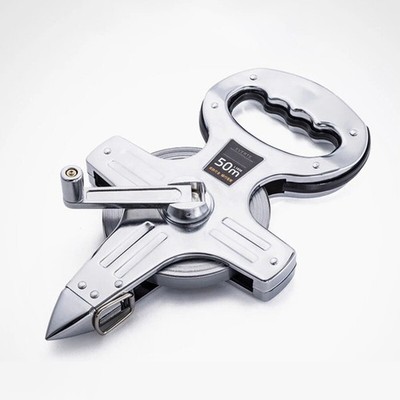 30M/50M/100M Portable Ruler with Fibre PVC Tape Measure Long Steel Tape ...