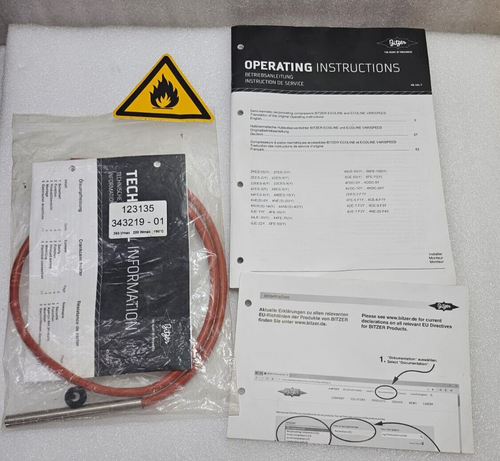 BITZER CRANKCASE HEATER 123135 343219-01 | eBay