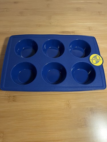Smartware Silicone Muffin/Cupcake Pan; 6 Hole 11”x 7" Bakeware | eBay