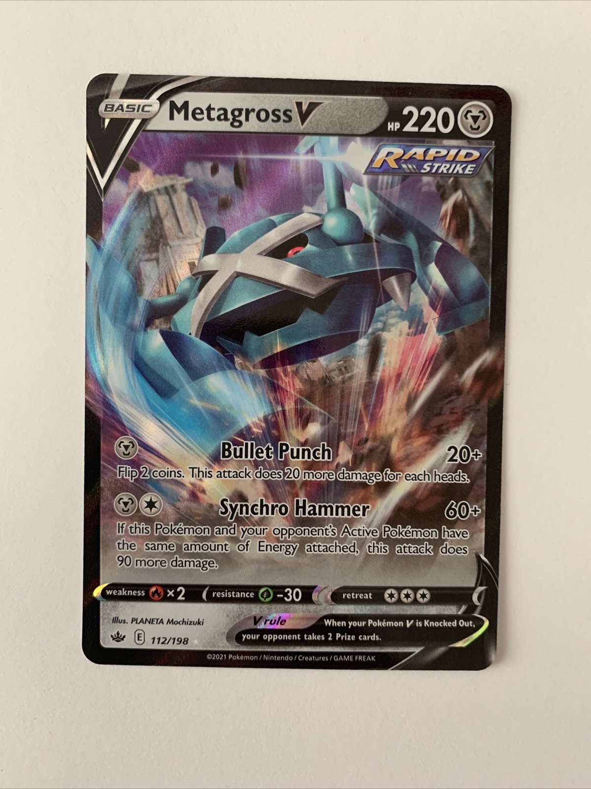 Pokémon TCG Metagross V Chilling Reign 112/198 Holo Ultra Rare | eBay