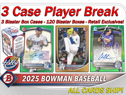 Jacob Misiorowski MIL 2025 BOWMAN BASEBALL 3 CASE (120 Box) Player ...