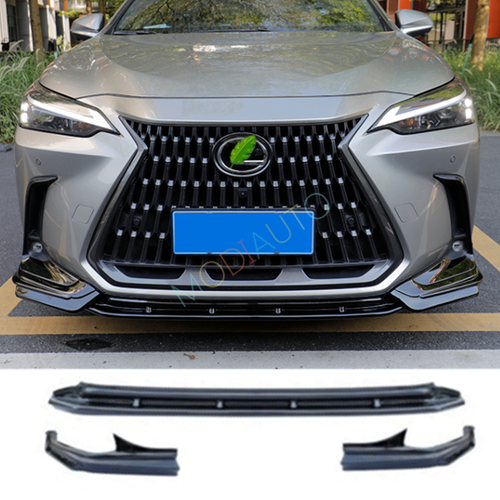 22-2024 For Lexus NX 250 350H 450H Glossy Black Front Bumper Lip Cover ...